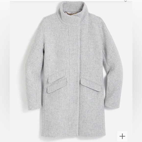 J. Crew | Jackets & Coats | Jcrew Cocoon Coat In Italian Stadium Clothe ...